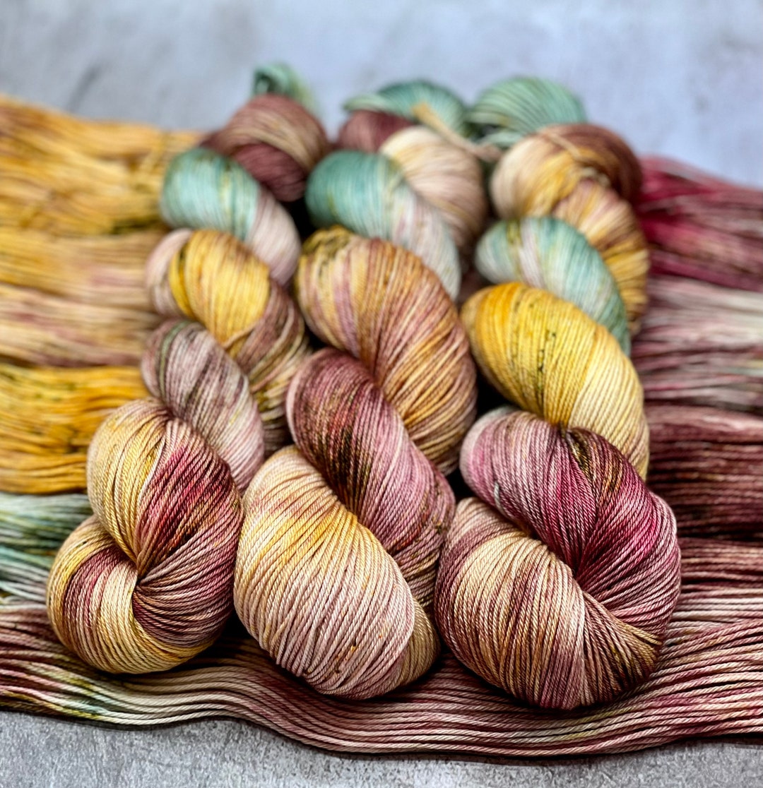 English Cottage MCN Merino/cashmere/nylon, Autumn Yarn, Hand Dyed ...