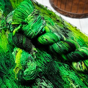Radioactive Rainforest - Slub Sock, Hand Dyed Yarn, Merino/nylon Yarn ...