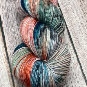Geodes - Blue, Grey, Orange, Yellow, Indigo, Superwash Merino Nylon ...