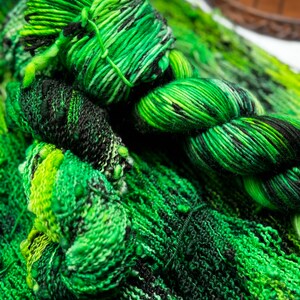 Radioactive Rainforest - Slub Sock, Hand Dyed Yarn, Merino/nylon Yarn ...