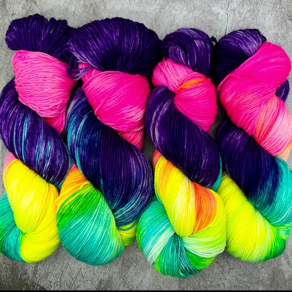 Sparkly Rainbow Yarn - Etsy