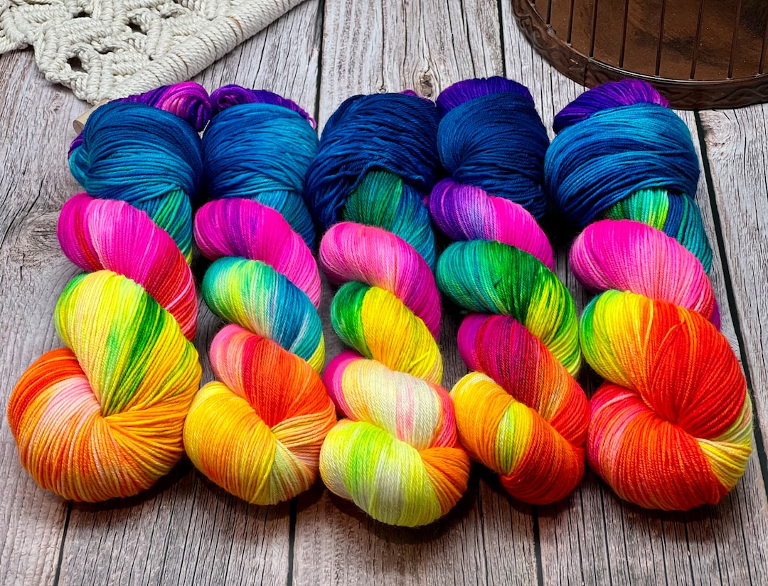 Polly Want A Cracker? - Hand Dyed, Fingering Sock Yarn, Superwash, Hand ...