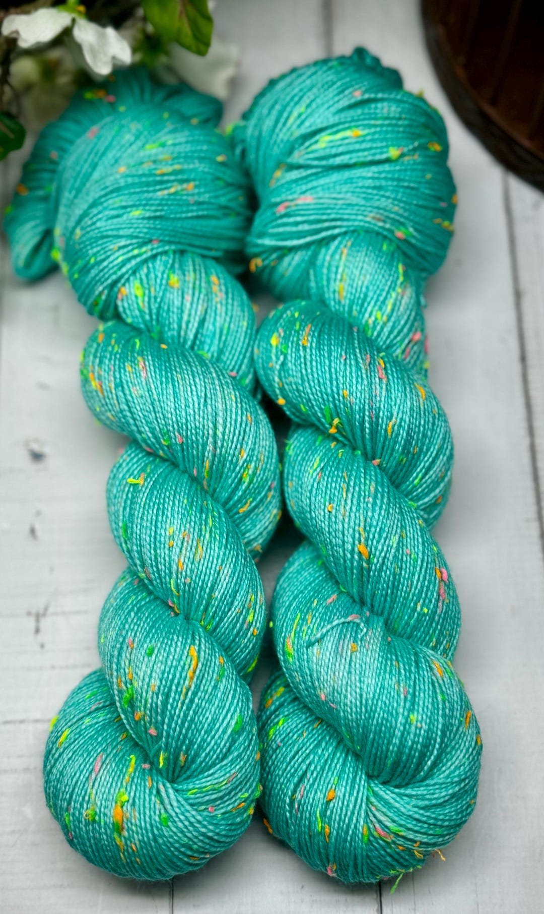 Electric Lagoon - Indie Dyer, Hand Dyed, Fingering Sock Yarn, Hand ...