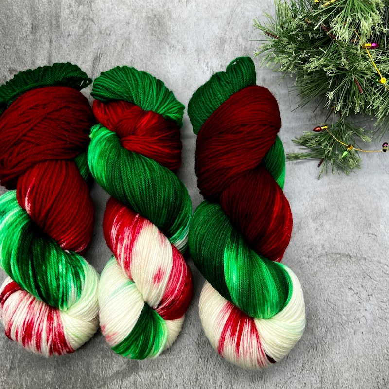 Red Hand Dyed Yarn Dk - Etsy