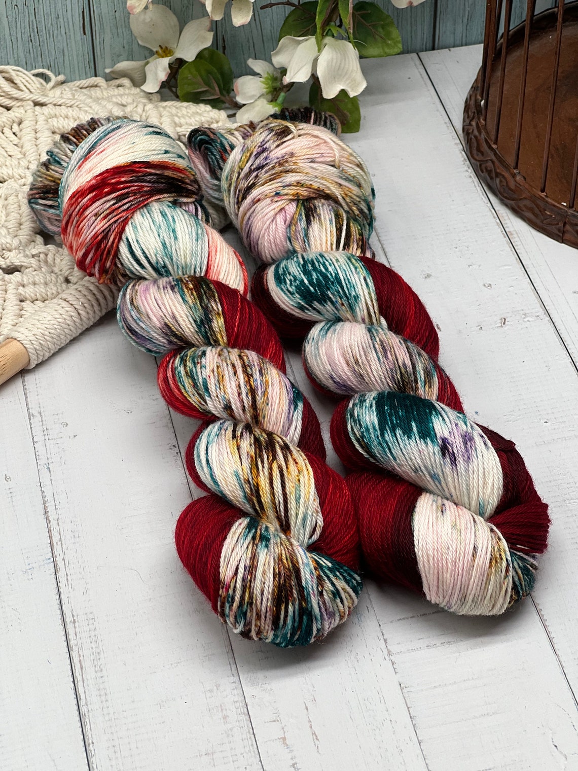 Yuletide - Holiday Yarn, Superwash Merino Nylon Fingering, DK, Worsted ...