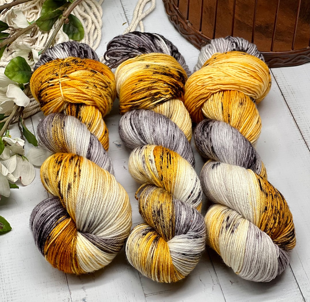 Jinx - Autumn Yarn, Hand Dyed, Fingering Sock Yarn, Hand Painted ...
