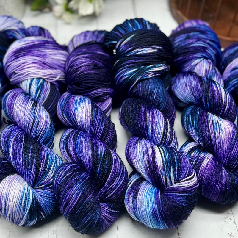 Purple and Blue Yarn - Etsy