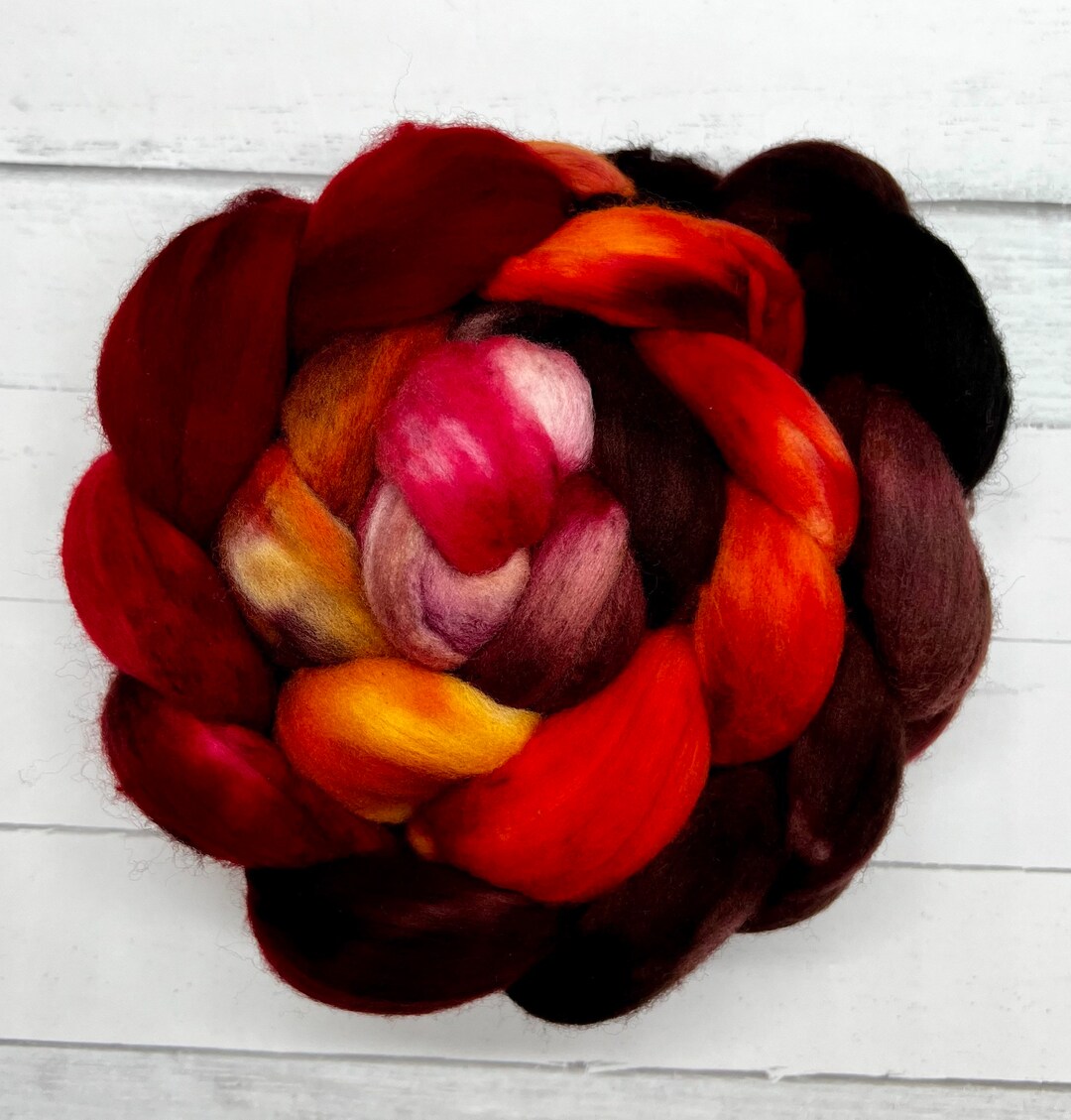 Mulled Cider Merino Wool Roving, Hand Dyed Merino Top, Hand Dyed Wool ...