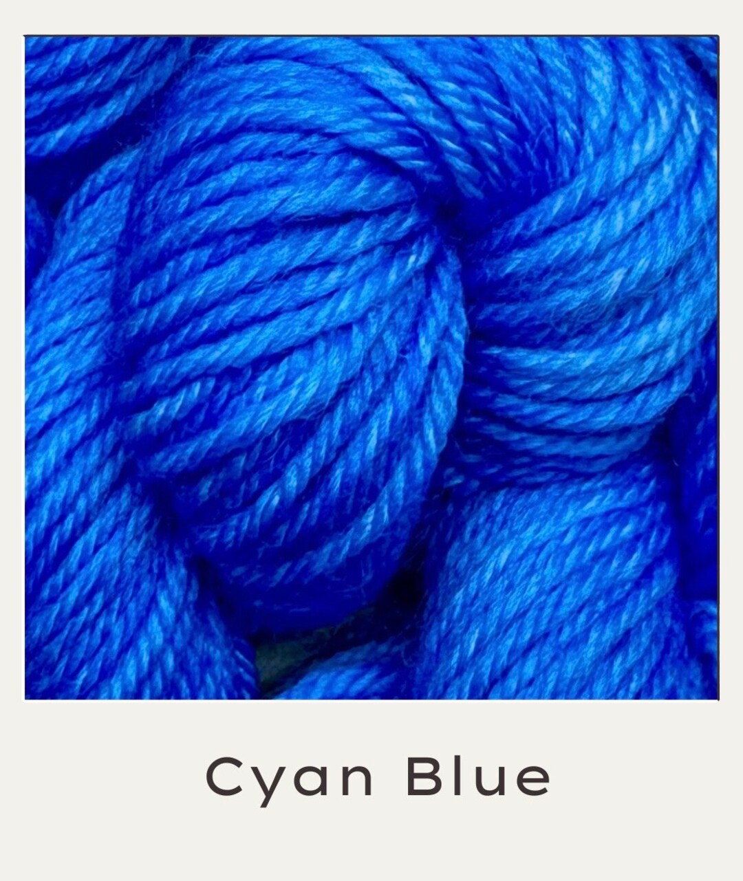Cyan Blue - Solid, Semi Solid Yarn, Tonal, Indie Dyer, Hand Dyed ...