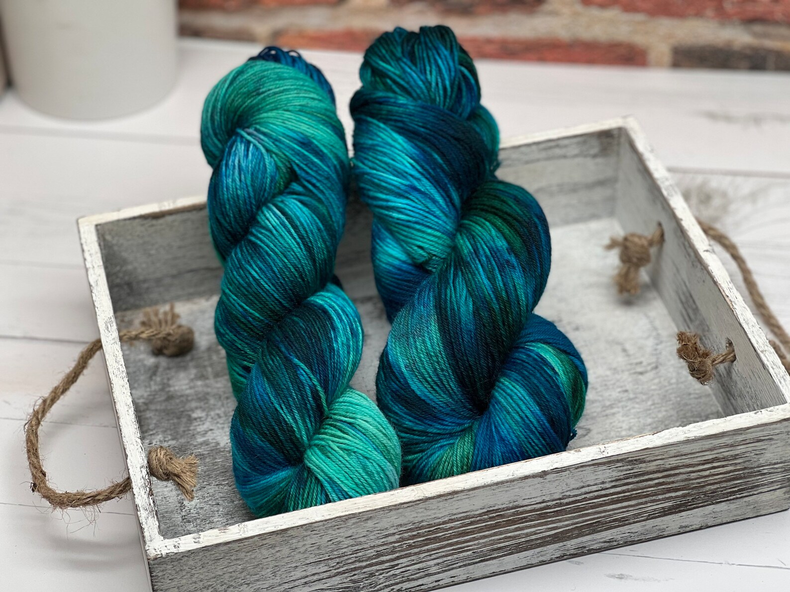 Fathoms Below Blue Green Ocean Colors Hand Dyed 75/25 - Etsy