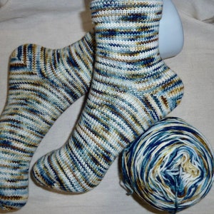 Dragonfly in Amber - Blue, Gold, Yellow, White Merino Nylon Yarn ...