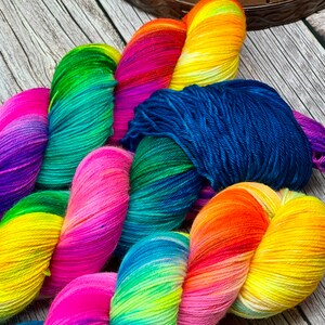 Polly Want A Cracker? - Hand Dyed, Fingering Sock Yarn, Superwash, Hand ...