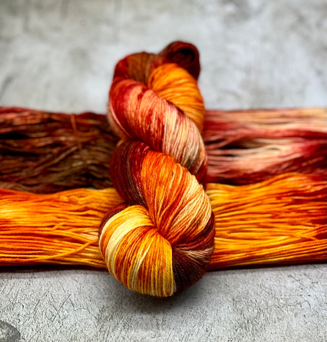 Changing Leaves - MCN Merino/cashmere/nylon, Fall, Autumn Yarn, Hand ...