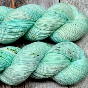 Jade - Indie Dyer, Hand Dyed, Fingering Sock Yarn, Hand Painted, White ...
