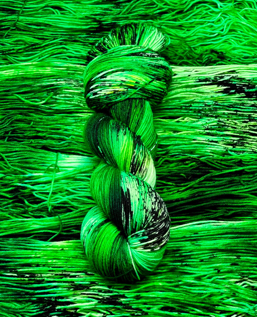 Radioactive Rainforest -merino/nylon, Fingering Sock Yarn, Merino ...