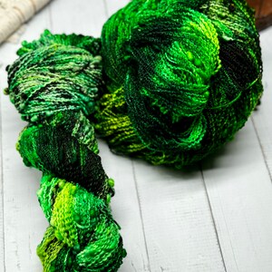 Radioactive Rainforest - Slub Sock, Hand Dyed Yarn, Merino/nylon Yarn ...