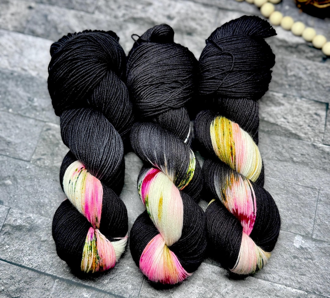 Francesca - Fingering Weight, Assigned Pooling Yarn, Hand Dyed Merino Nylon Yarn, Superwash Yarn ...