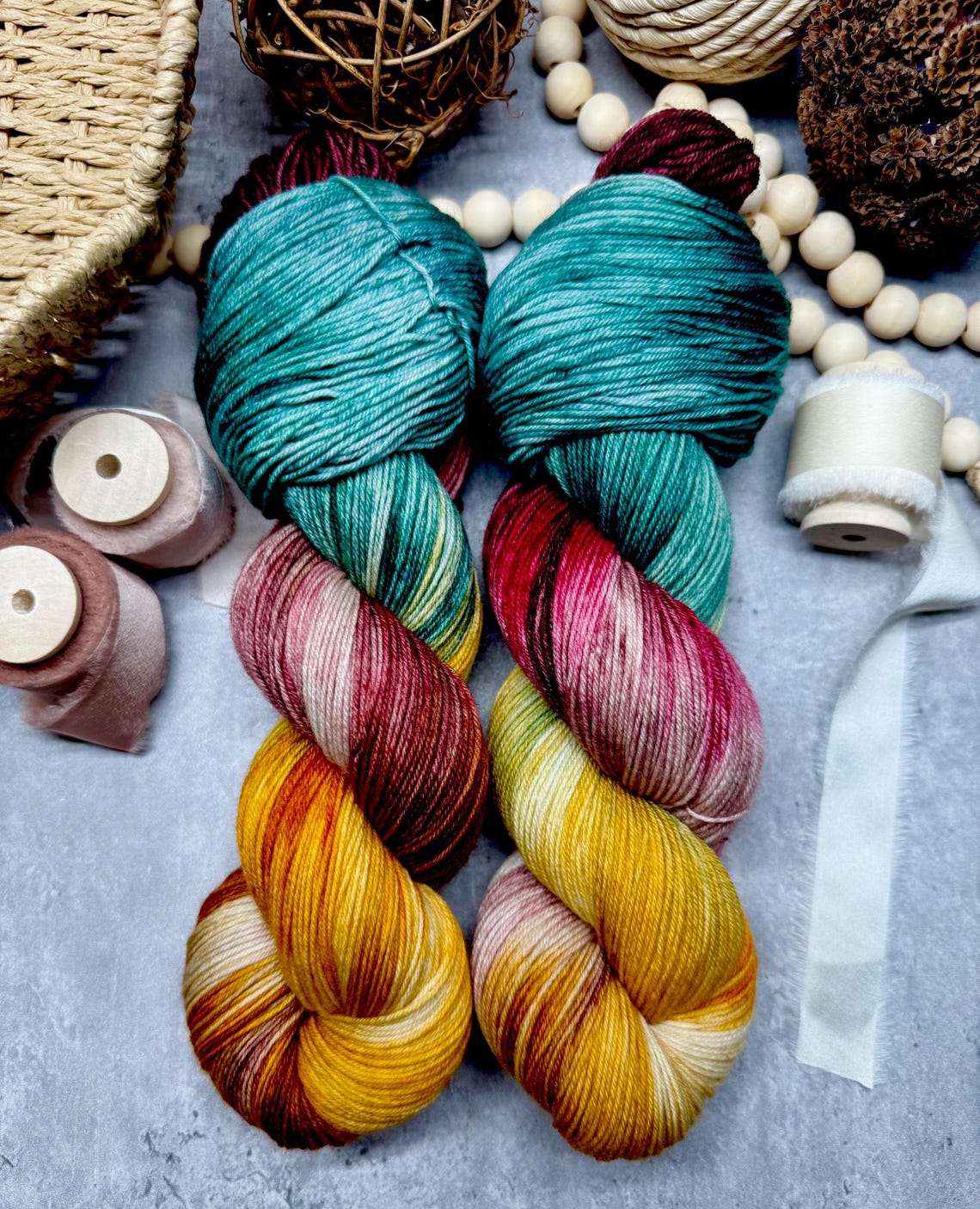 English Cottage - MCN Merino/cashmere/nylon, Autumn Yarn, Hand Dyed ...