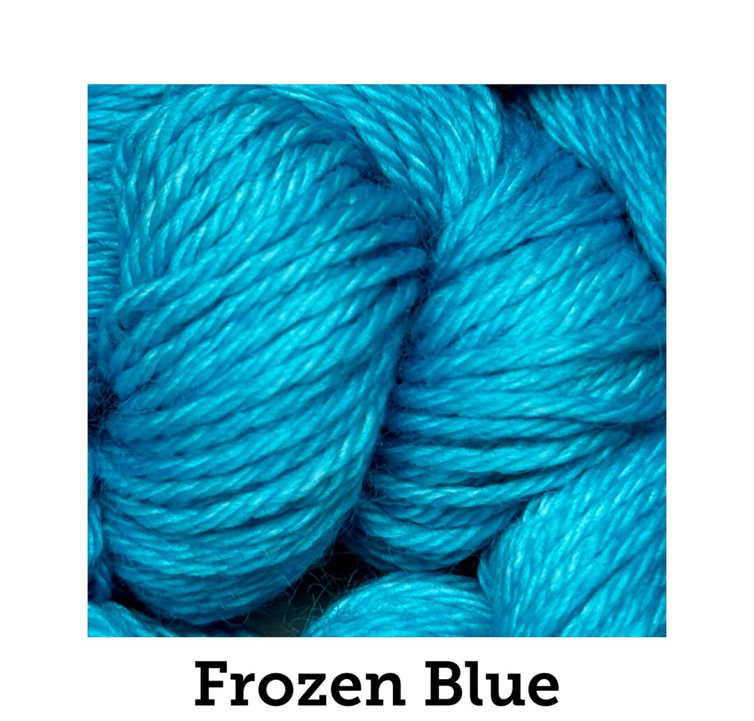 Frozen Blue - Solid, Semi Solid Yarn, Tonal, Indie Dyer, Hand Dyed ...