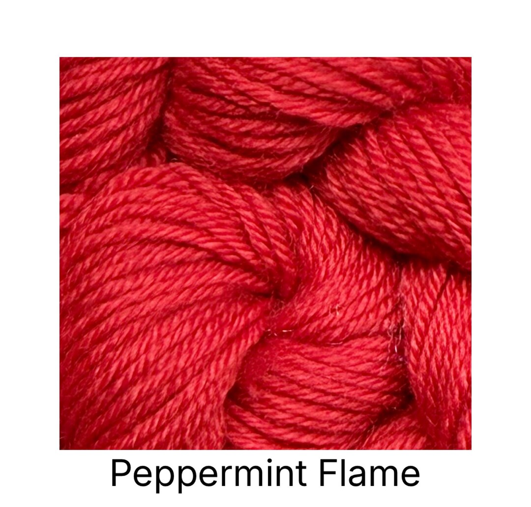 Peppermint Flame - Solid, Semi Solid Yarn, Tonal, Indie Dyer, Hand Dyed ...