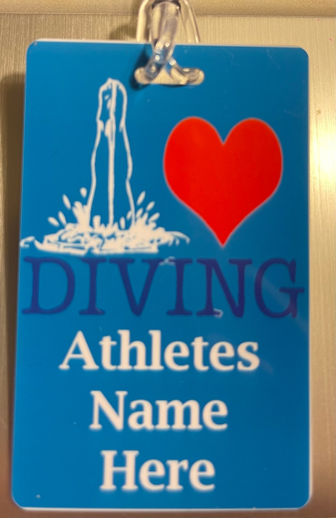 I Heart Diving Blue Background - Etsy