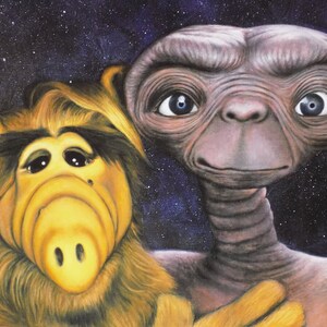 E.T ALF Collection, E.T Collection, Alf Series, Retro Art, Geek Gift ...