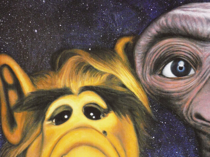 E.T ALF Collection, E.T Collection, Alf Series, Retro Art, Geek Gift ...