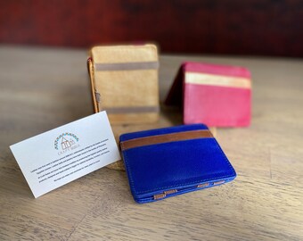 Leather Magic Card Holder - Etsy