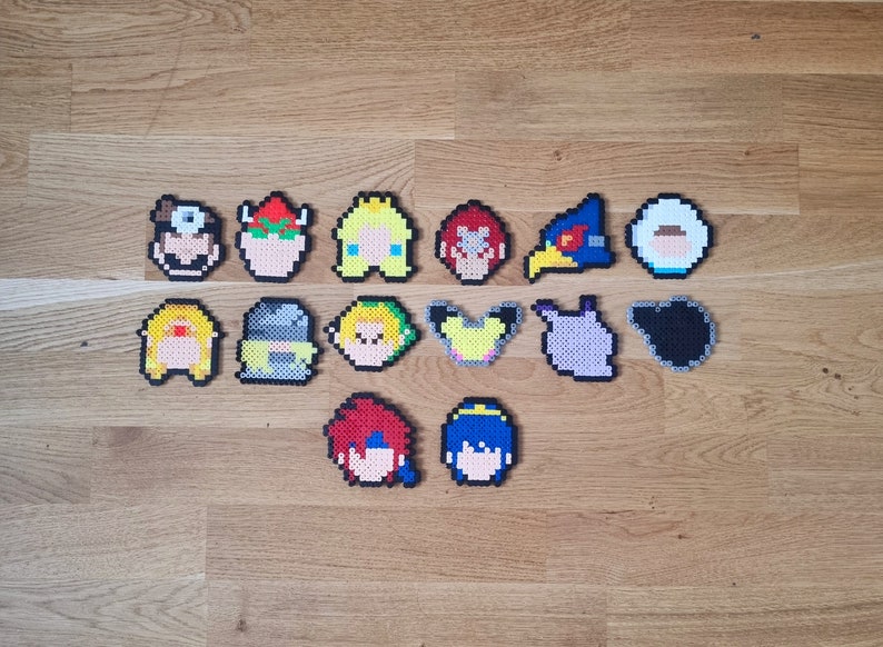 Super Smash Bros Ultimate Character Logo Set! Perler Beads Art Page 1 ...