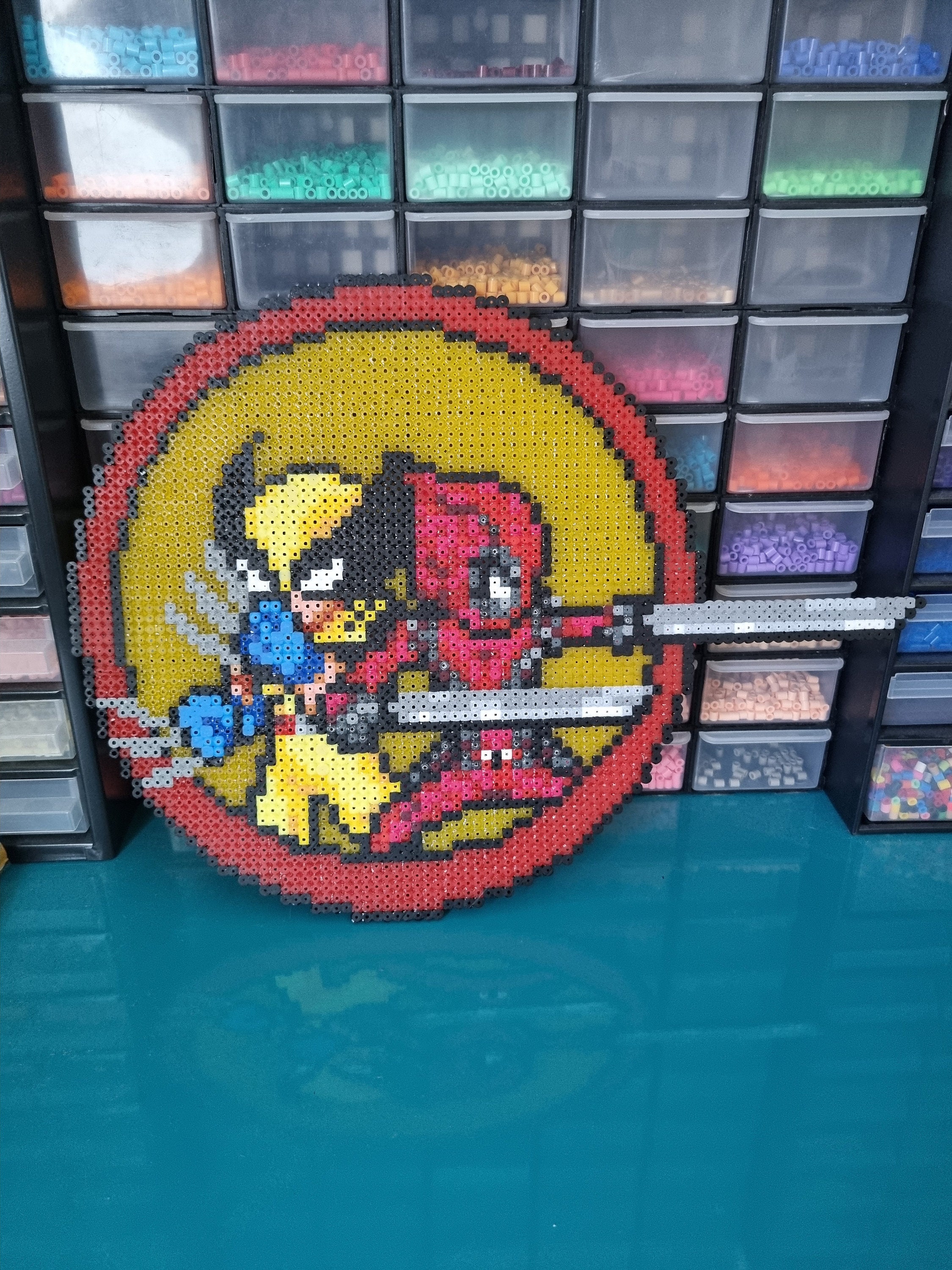 Deadpool and Wolverine Perler Beads Art || Hama Beads || - Etsy