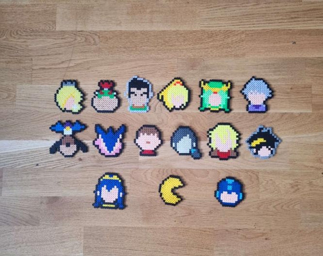 Super Smash Bros Ultimate Character Logo Set! Perler Beads Art Page 2 ...