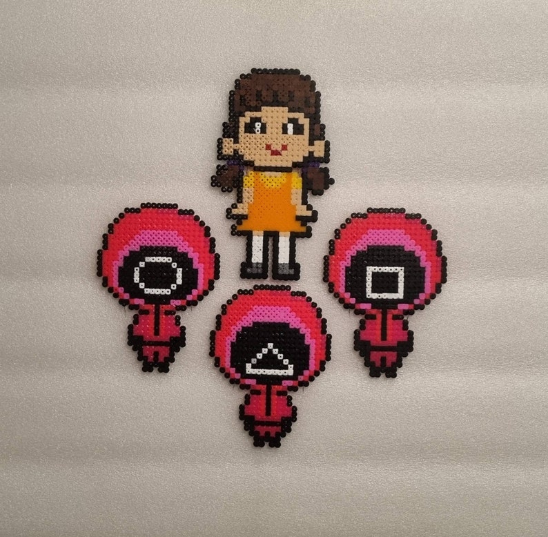 Squid Game Chibis Perler Beads - Etsy
