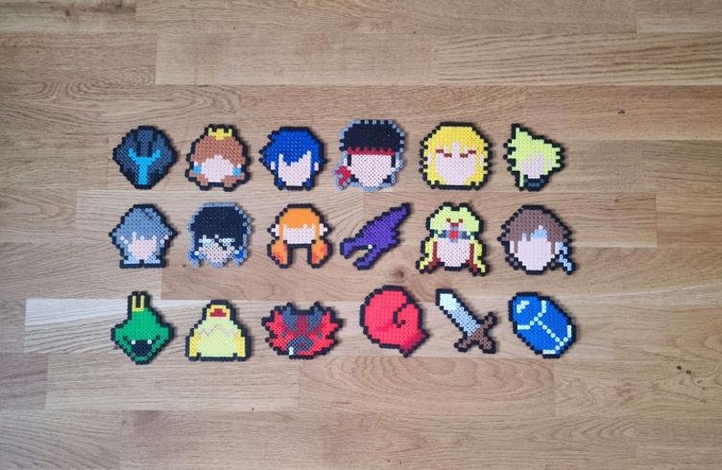 Super Smash Bros Ultimate Character Logo Set! Perler Beads Art Page 2 ...