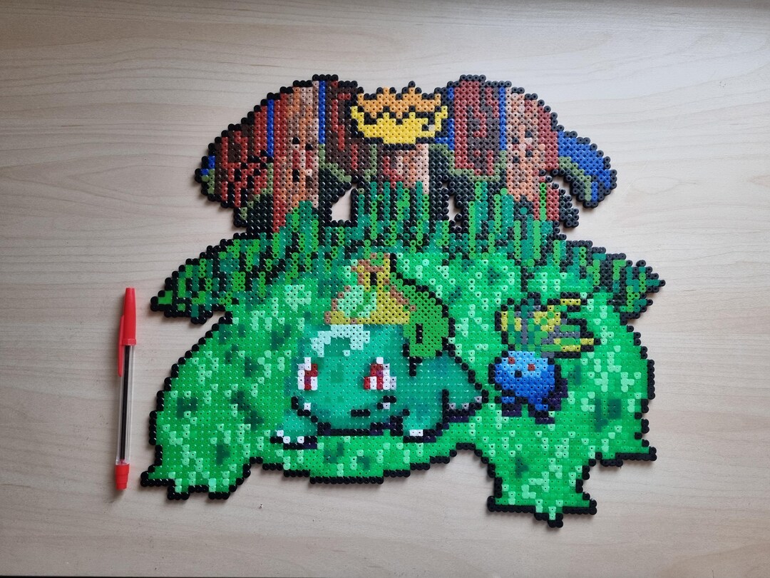 Bulbasaur the Guardian Pokémon || Venusaur Silhouette || Perler Beads ...