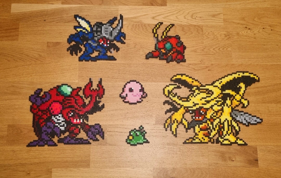 Digimon Tentomon Evolution Set Perler Beads Patterns - Etsy