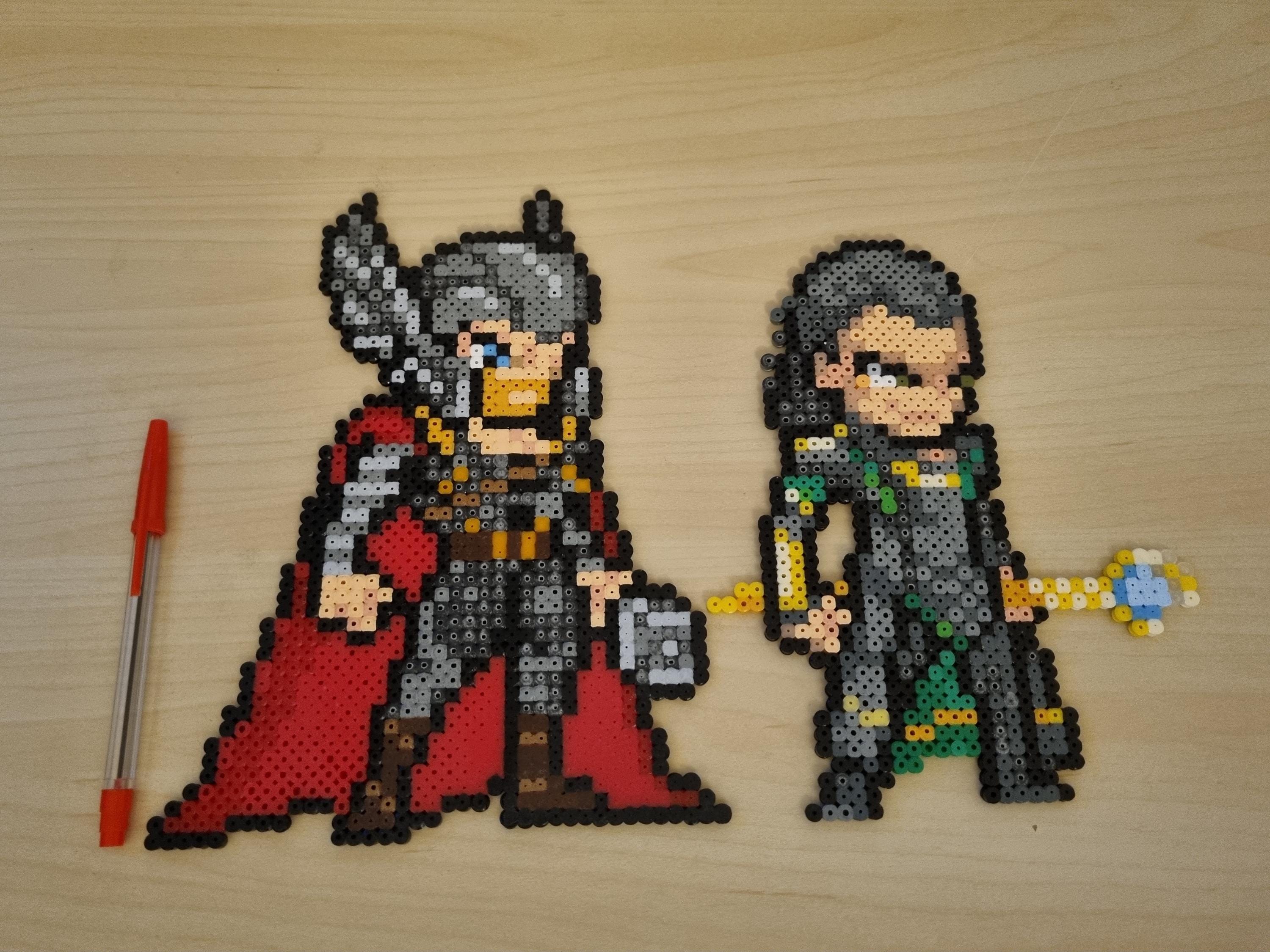 Thor Pixel Art Grid