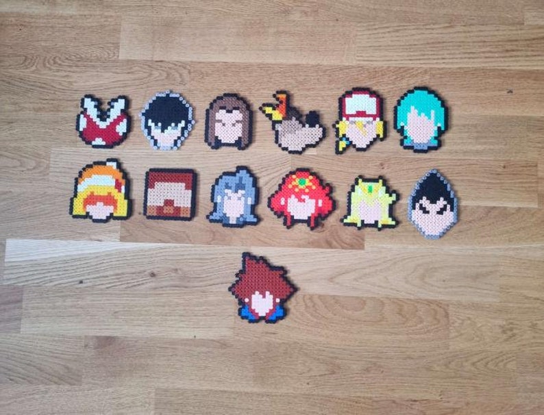 Super Smash Bros Ultimate Character Logo Set! Perler Beads Art Page 2 ...