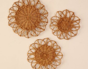Rattan Wall Decor - Etsy