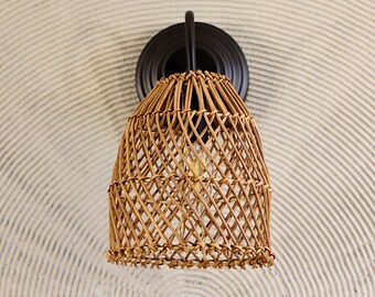 Bamboo Wall Sconce | Etsy