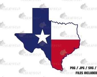 Texas Svg, Texas Map Flag SVG Files, Texas State Map and Flag Cut Files ...