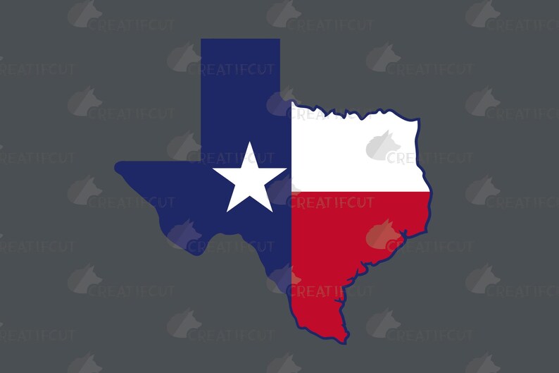 Texas State Map Svg Texas Map Flag SVG Files Texas State Map - Etsy