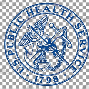 United States Public Health Service Seal and Insignia Svg. Black, Red ...