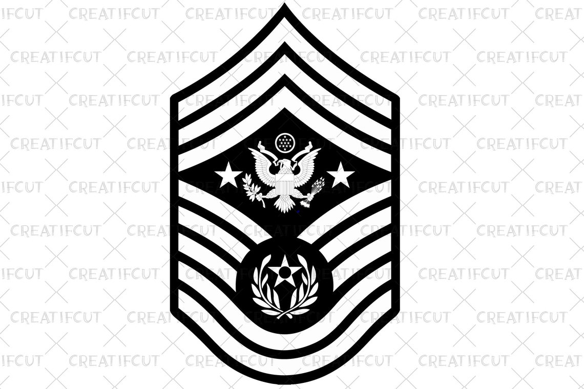 US Air Force Enlisted Rank Insignia Vector Collection. United - Etsy