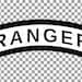 US Army Ranger Tab SVG. Military Badge, Army Ranger Badge, Military ...