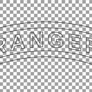 US Army Ranger Tab SVG: Military Badge (cutting Files) - Etsy