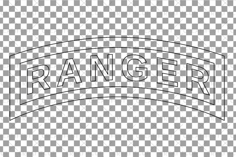 US Army Ranger Tab SVG: Military Badge (cutting Files) - Etsy