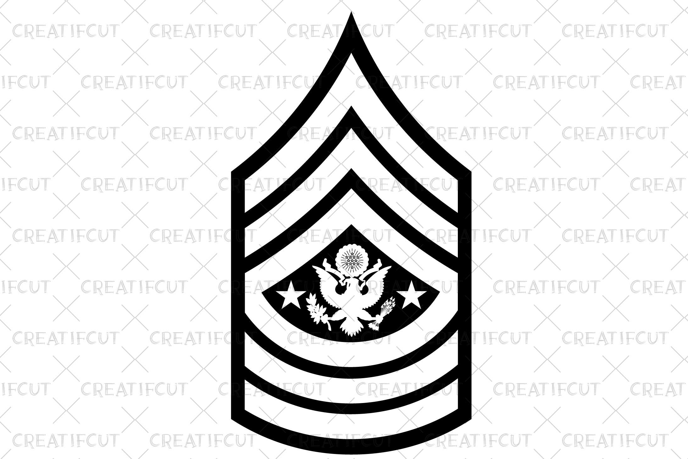 US Army Enlisted Rank Insignia SVG Military Frame Clip Art | Etsy