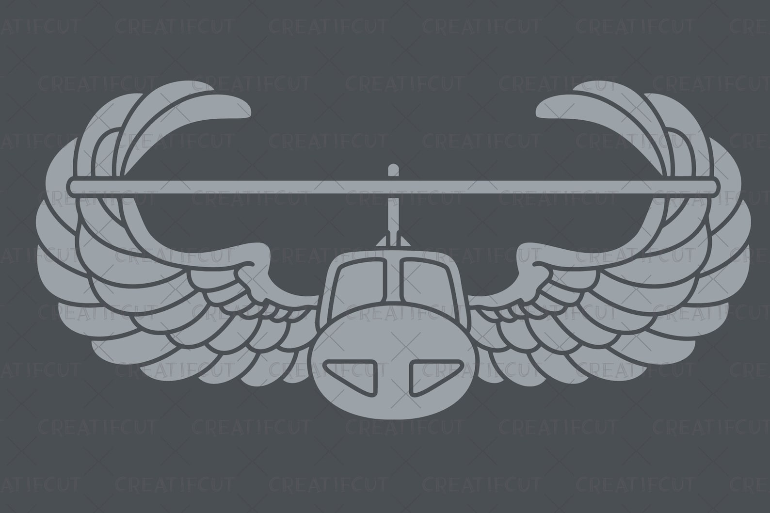 Us Army Air Assault Badge Vector Graphic Military Badge Air Assault Badge Military Badge Air