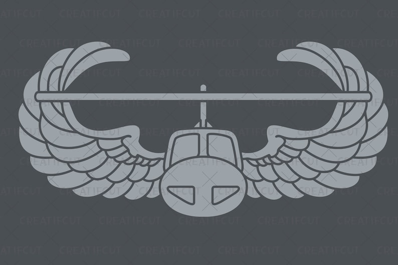 US Army Air Assault Badge Vector Graphic. Military Badge Air - Etsy