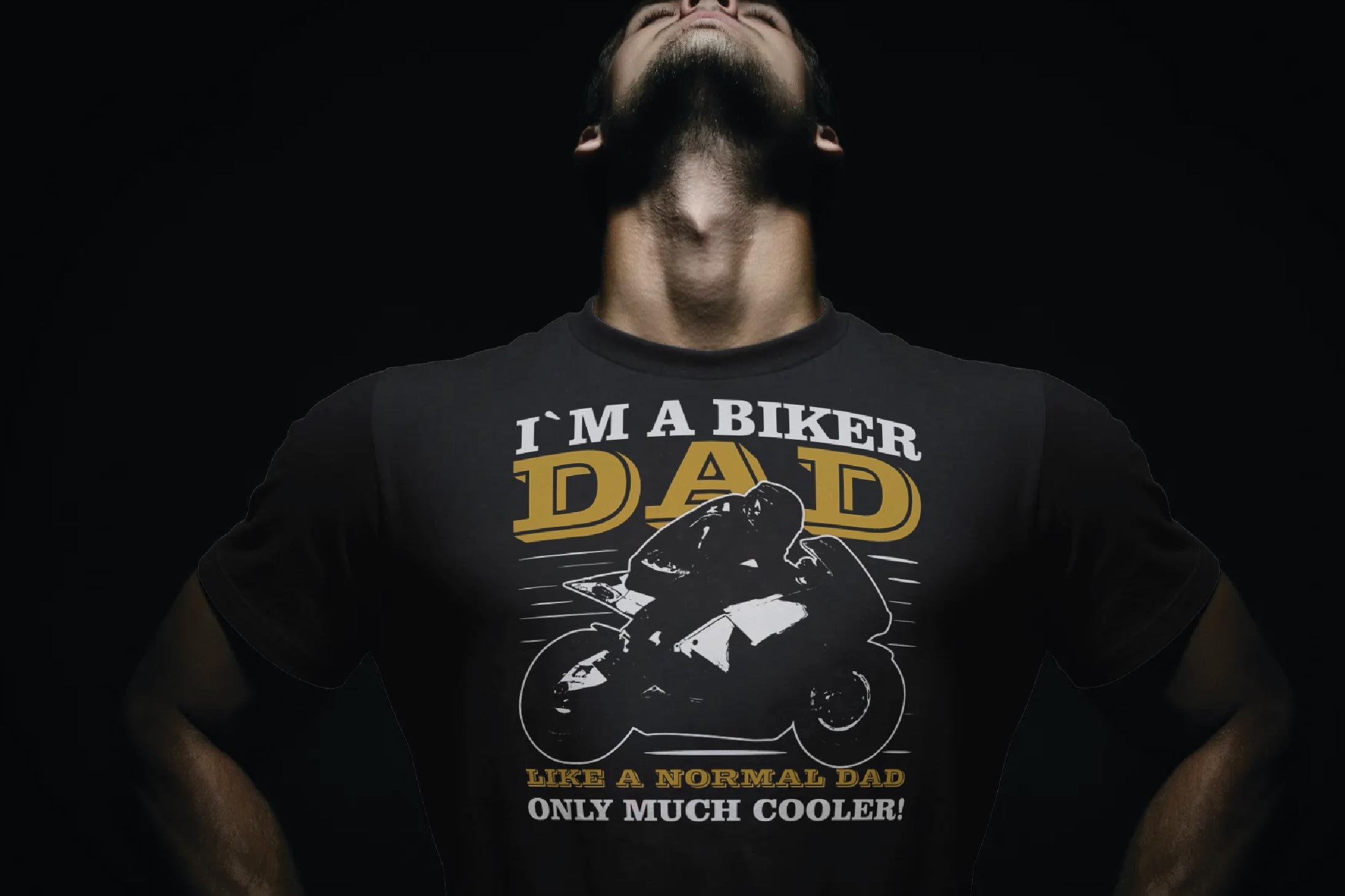 Cool Biker DAD Clip Art Biker Dad T-shirt Graphics Biker - Etsy